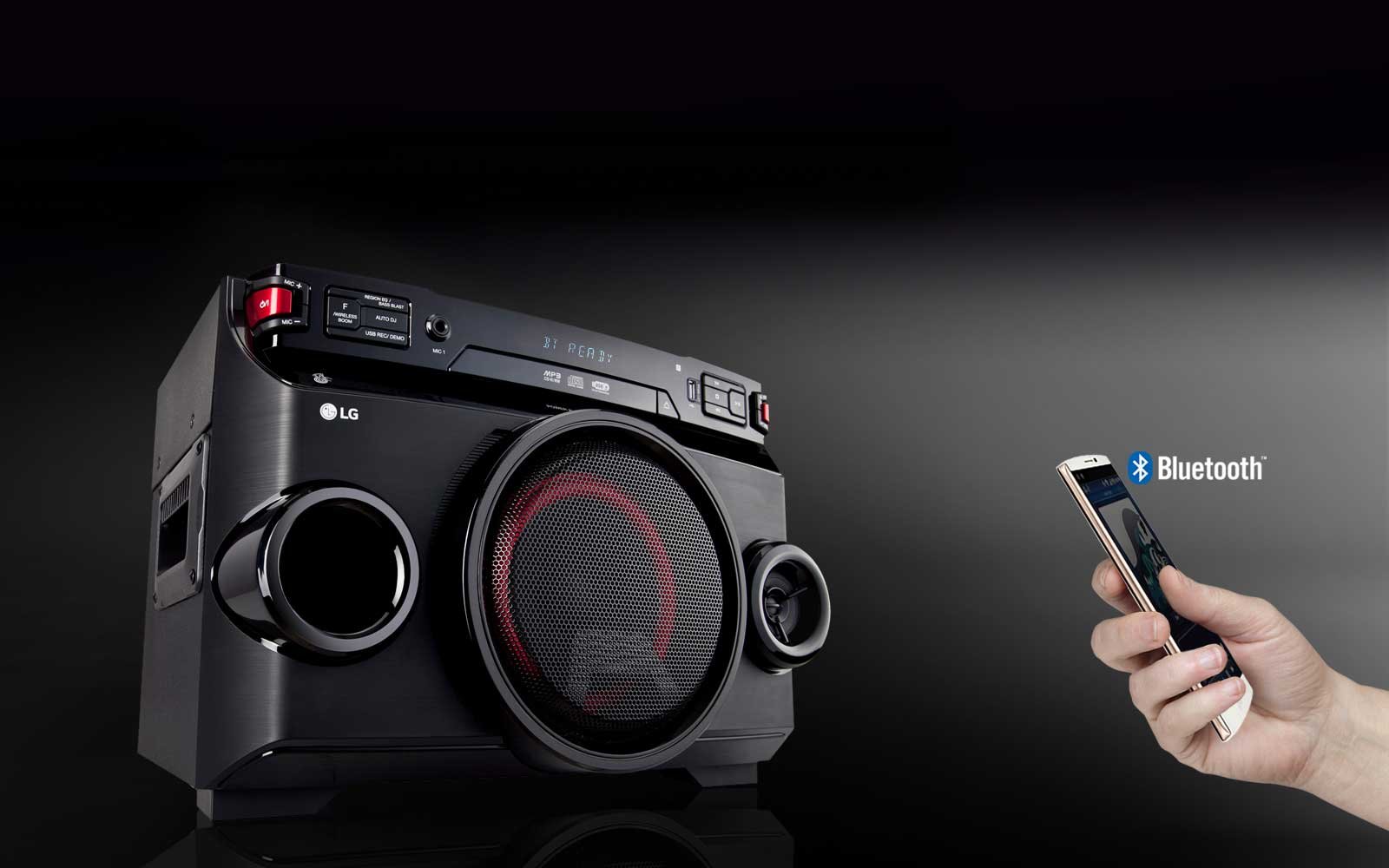 Mini System LG, 200W RMS, Multi Bluetooth, com Controle Remoto - OM4560 ...