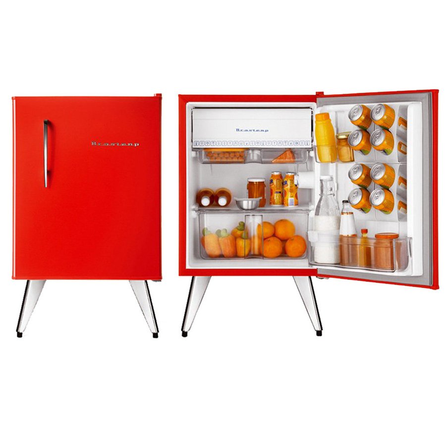 Frigobar Brastemp Retrô Vermelho 76 Litros | Lojas Colombo