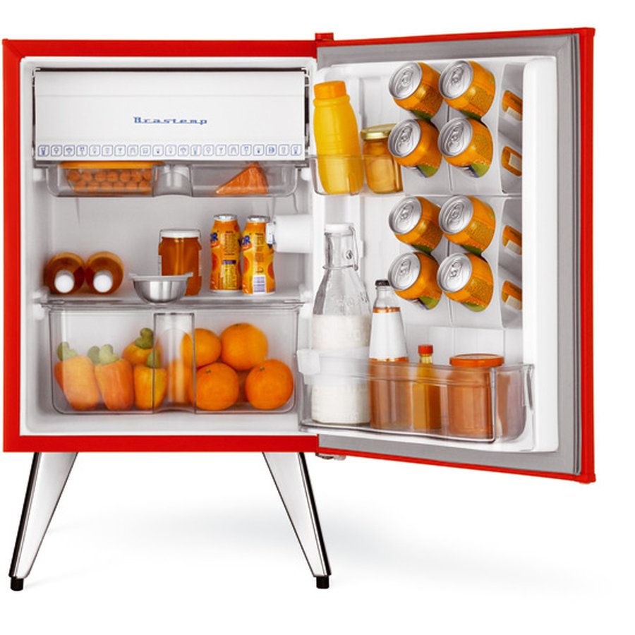 Frigobar Brastemp Retrô Vermelho 76 Litros | Lojas Colombo