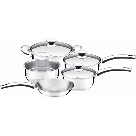 Conjunto de Panelas Inox 5 Peças Luna - Rochedo - Colombo