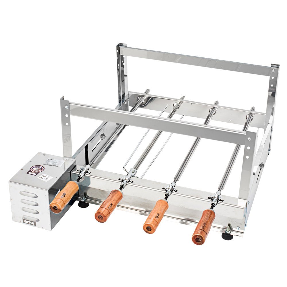 Churrasqueira Rotativa Kit Arke Inox 4 espetos - GBI-04 - Colombo