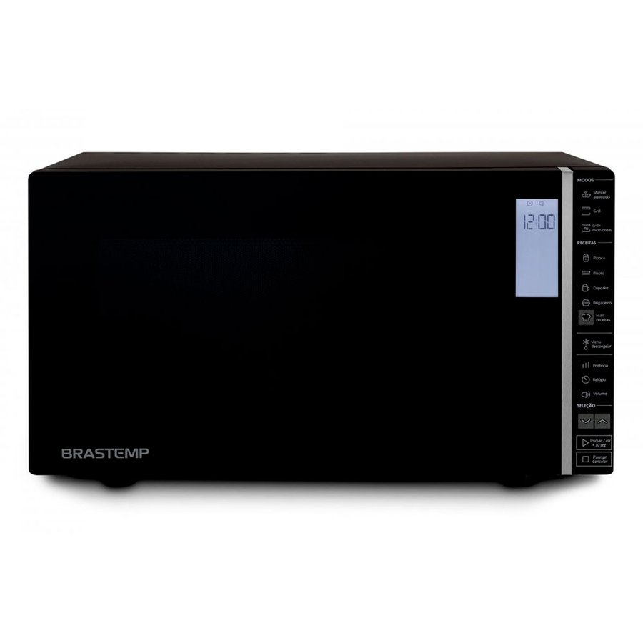 Micro-ondas Brastemp 32 Litros Preto com Grill e Painel Integrado
