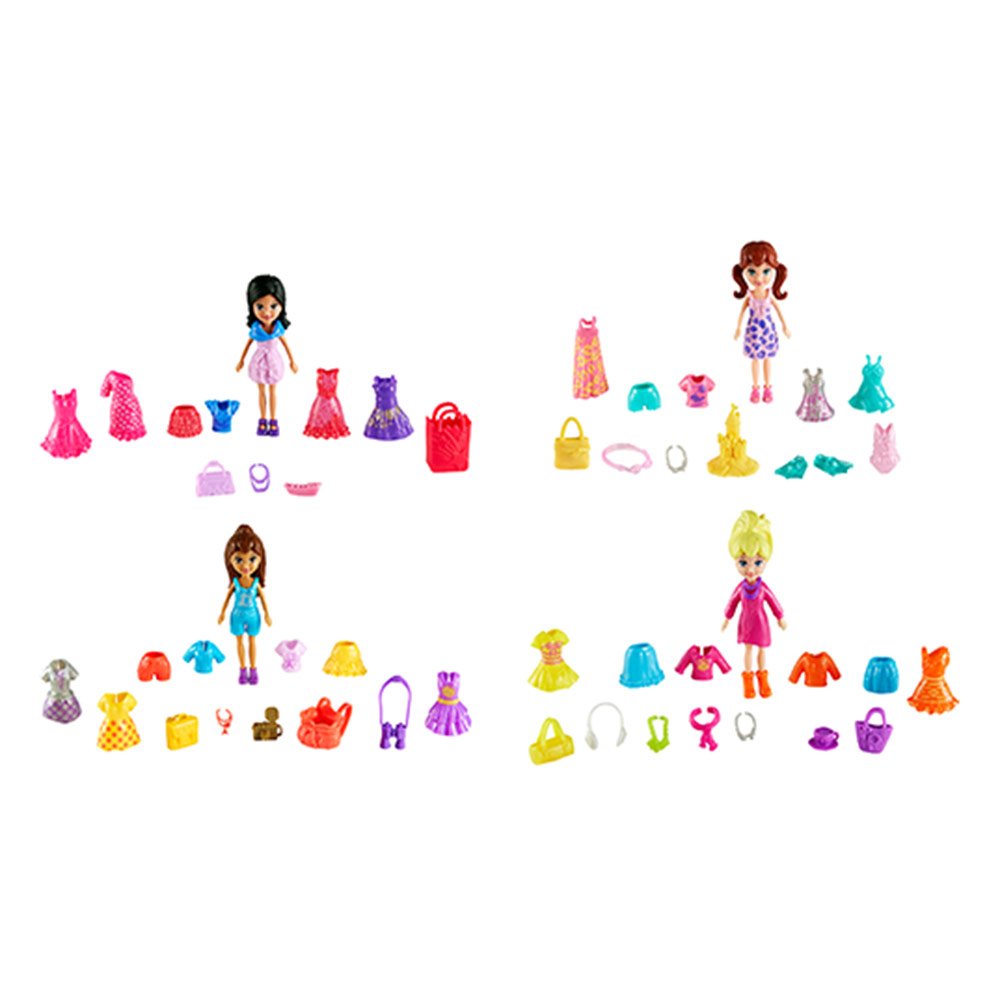 Polly Pocket Kit Amigas Super Fashion - Mattel - Colombo
