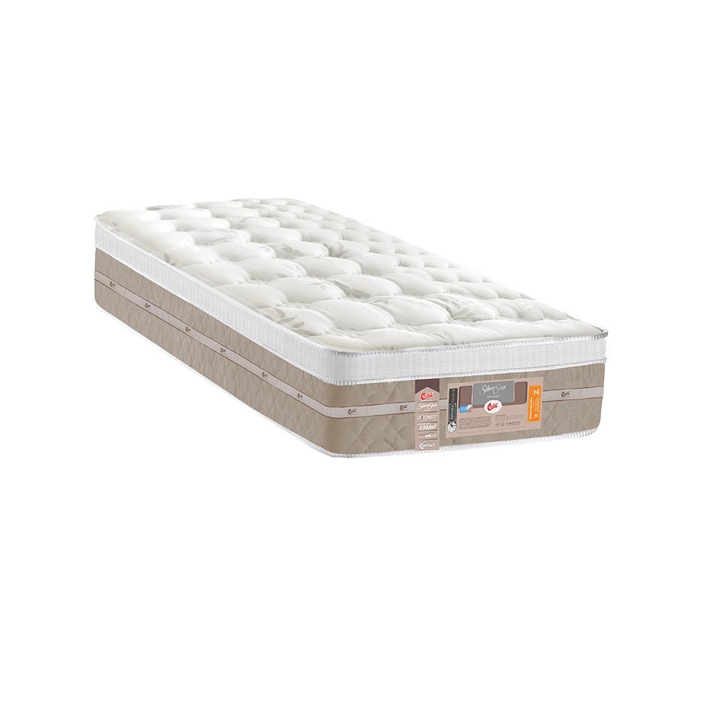 Colchão Castor Solteiro Molas Pocket Silver Star AIR One Face 88x188x32cm