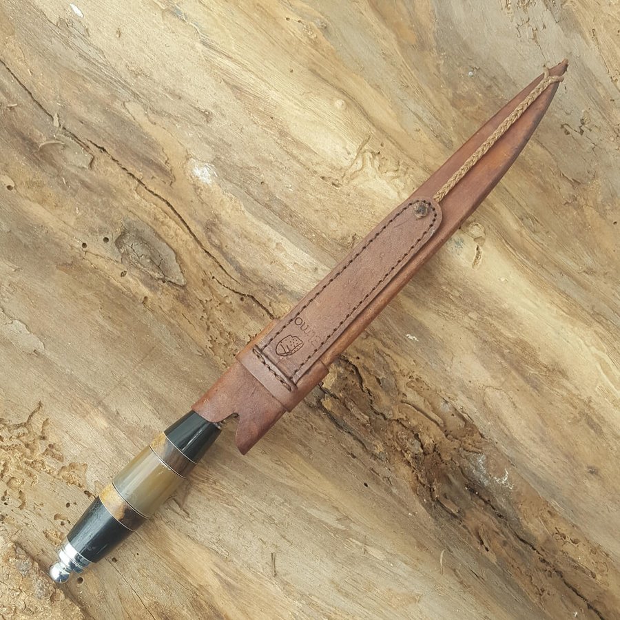 Faca Adaga Gaucha 10' Para Churrasco Elmo Aço Carbono