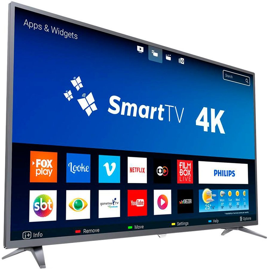 Smart TV LED 50 Polegadas Philips 50PUG6513 Ultra HD 4K Wi-Fi 3 HDMI 1 ...