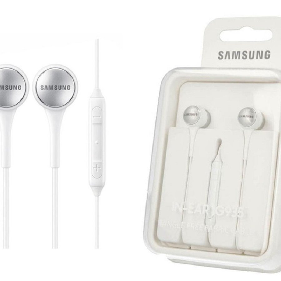 Fone De Ouvido Original Samsung Estéreo Com Fio In Ear Ig935 - Branco