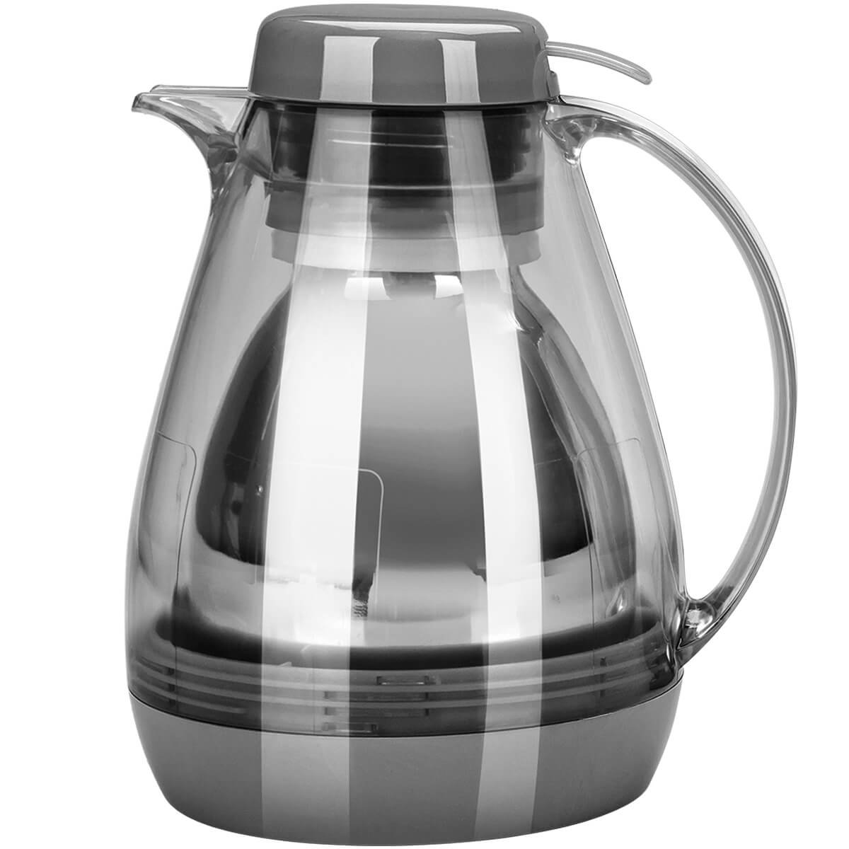 Bule Termico com Gatilho Coza Bule 700ml Garrafa Termica Cinza Quente