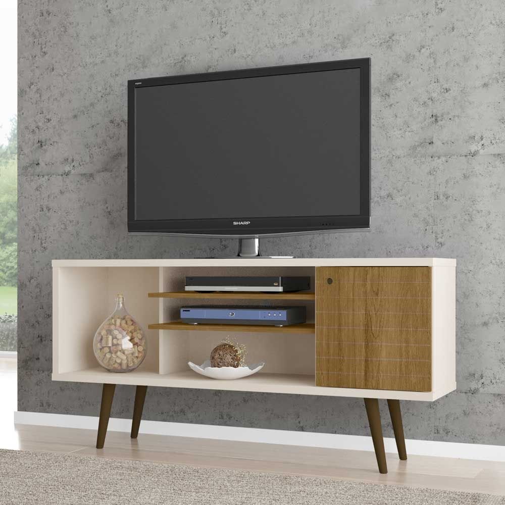 Rack Para Tv Até 55 Polegadas 1 Porta 2 Prateleiras Safira 2075252 Off ...