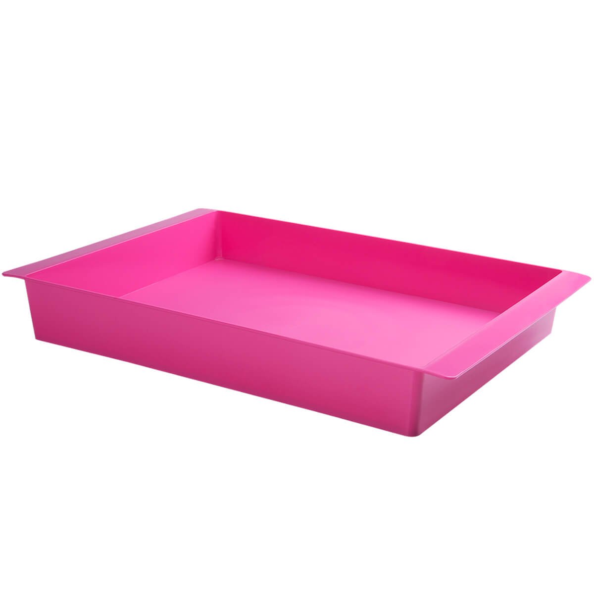 Bandeja Decorativa Travessa De Plástico Bandeja Grande Cake Rosa