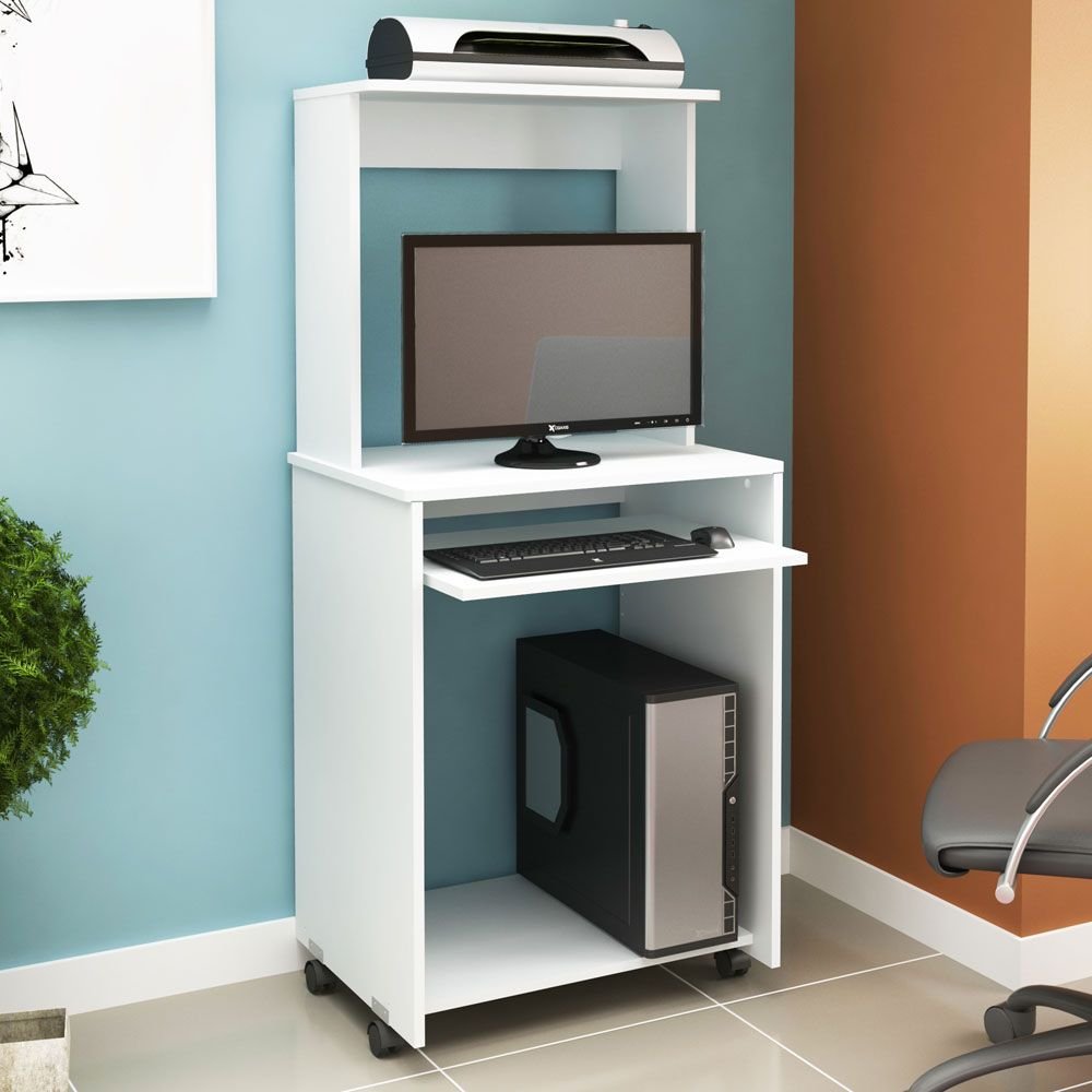 Mesa Para Computador Ho-2936 Branco Fosco - Hecol - Colombo