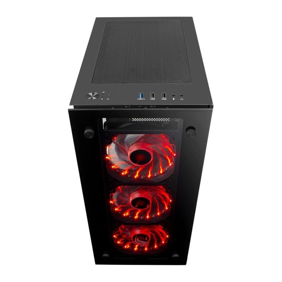 Gabinete Pichau Gaming Magpie III Lateral/Frontal Vidro Led Vermelho ...