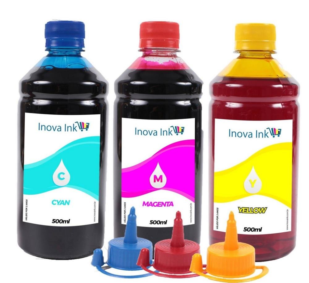 Kit 3 Tintas para Canon Maxx Tinta - G2100 500ml Inova Ink