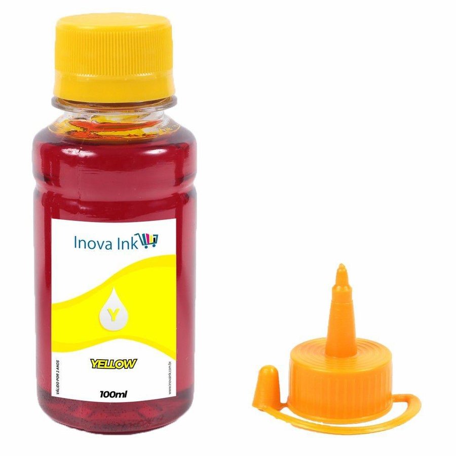 Tinta para HP Ink Tank 412 GT51 GT52 100ml Yellow Inova Ink