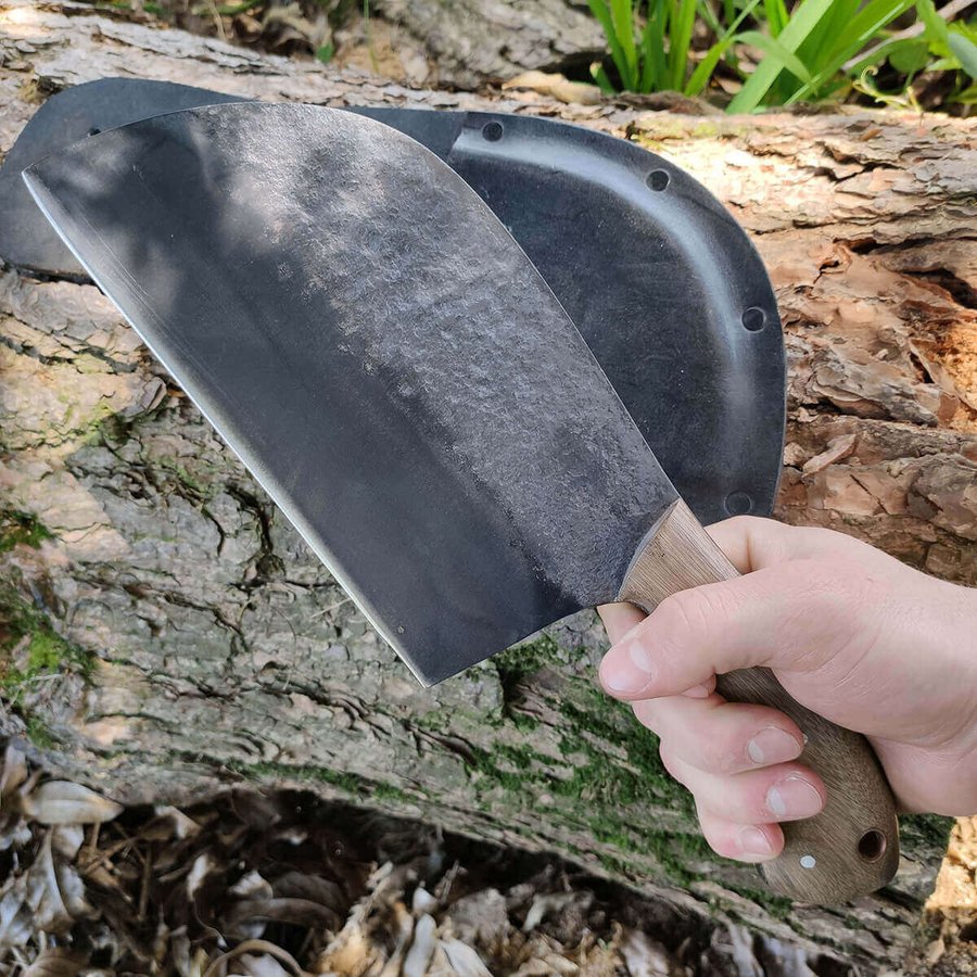 Cutelo Artesanal Davila 19cm Aço Carbono 5160 Oxidado Fosfatizado Brut ...