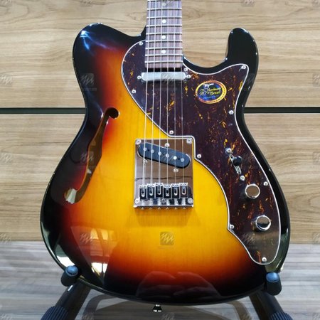 Guitarra Tagima Telecaster Semi Acústica T-484 Sunburst Escudo Tortoise ...