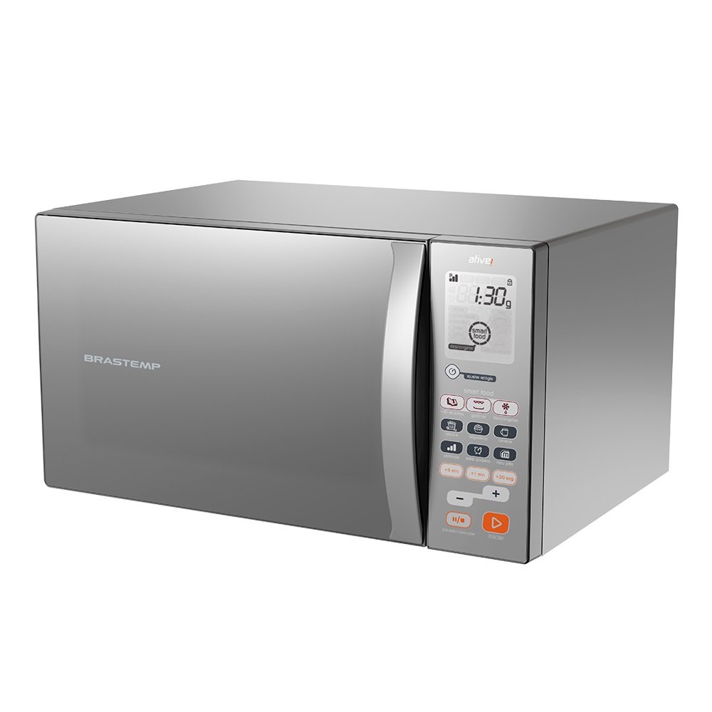 Micro-ondas Brastemp Ative Inox 38L com Grill