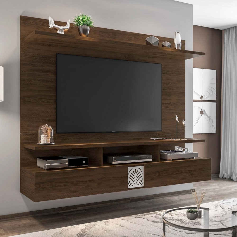 Painel Home Suspenso para TV de até 60 polegadas Bahamas - Móveis Leão ...