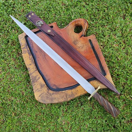 Adaga Gaúcha Modelo Antigo 19" em Aço Carbono 1070 Super Afiada Cabo ...