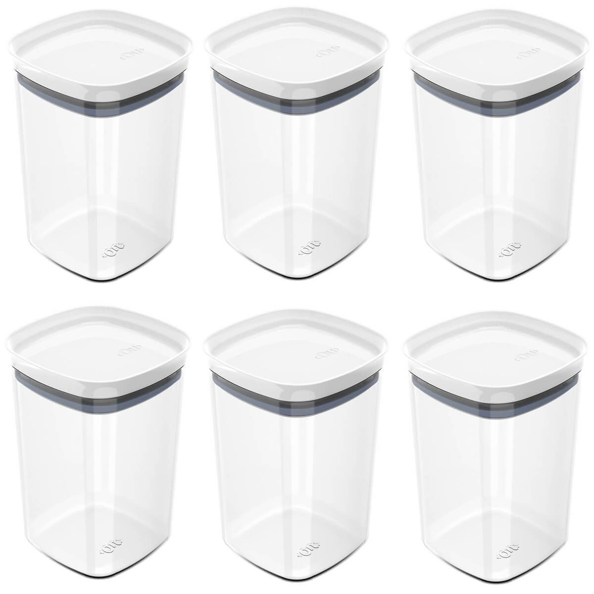 Kit De Potes Herméticos Conjunto De Potes 1L Para Alimentos Com Tampa ...