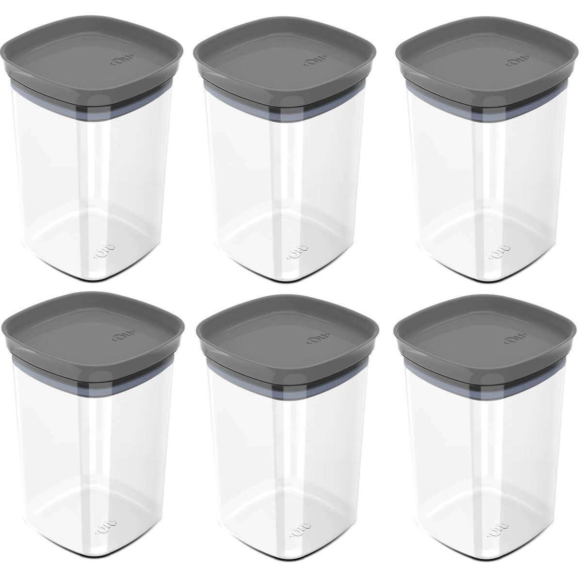 Kit De Potes Herméticos Conjunto De Potes 1L Para Alimentos Com Tampa ...