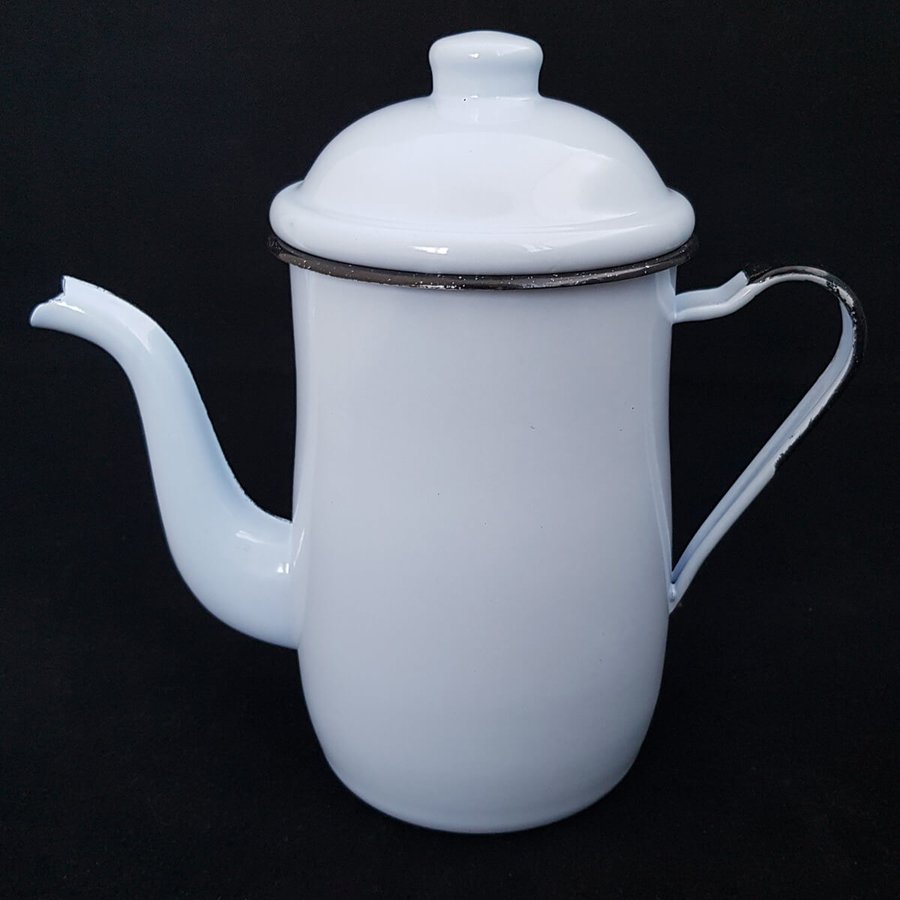 Bule Café Esmaltado 1,25 Litros e 12 Xícaras 70ml Tradicional - Azul Claro