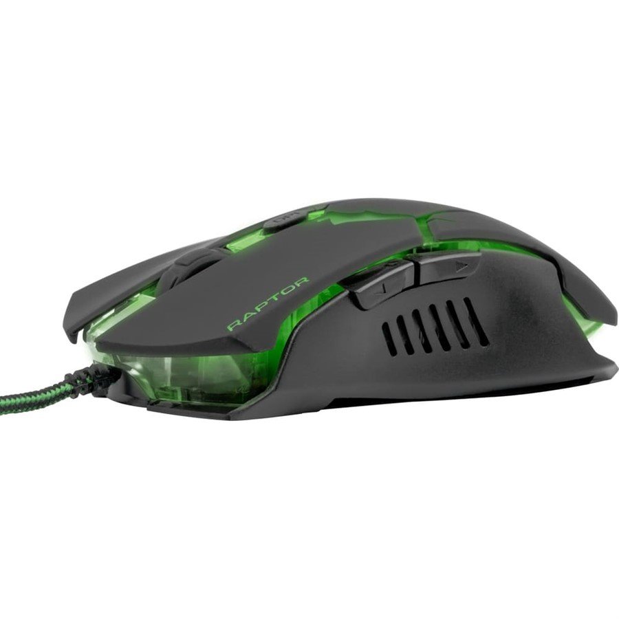 Mouse Gamer Fortrek Raptor OM 801 3200 Dpi Optico Led Verde - Colombo