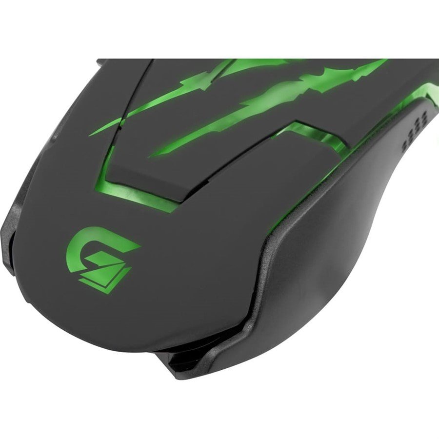 Mouse Gamer Fortrek Raptor OM 801 3200 Dpi Optico Led Verde - Colombo