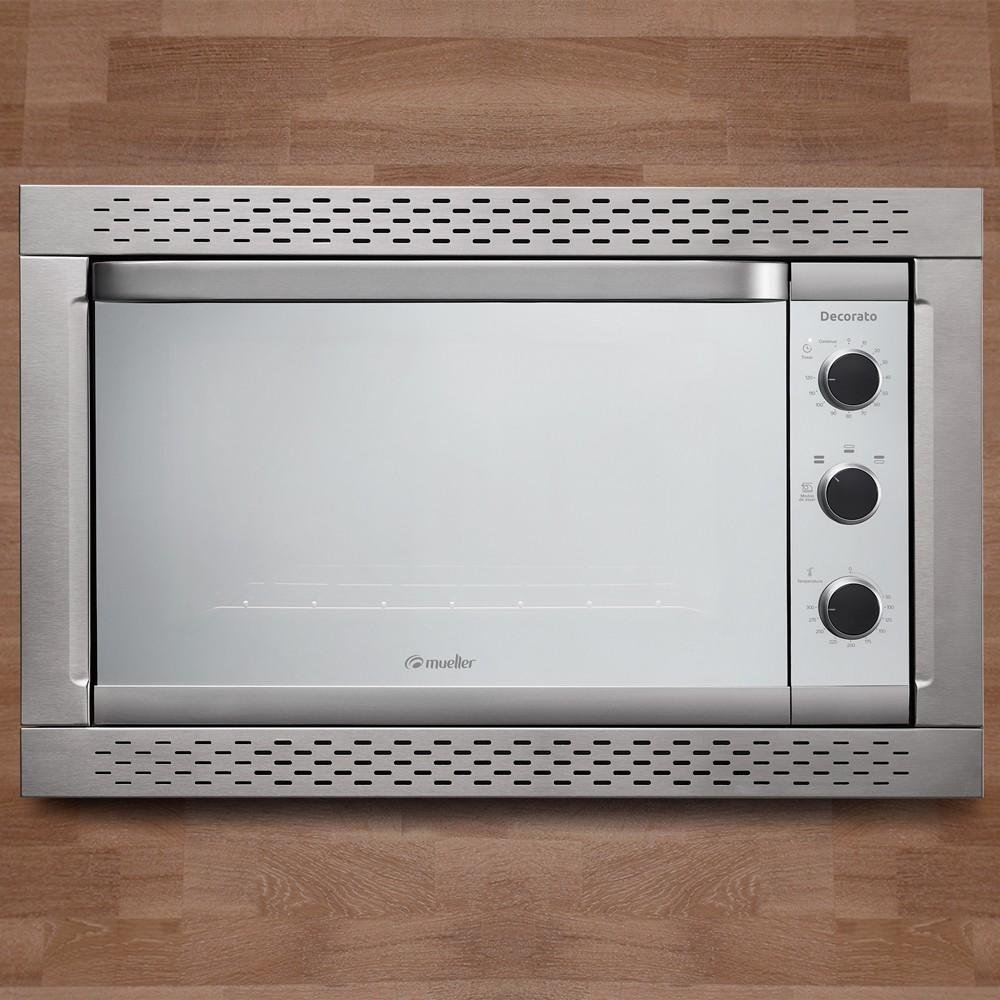 Forno Elétrico de Embutir Decorato Inox 44 Litros 220V