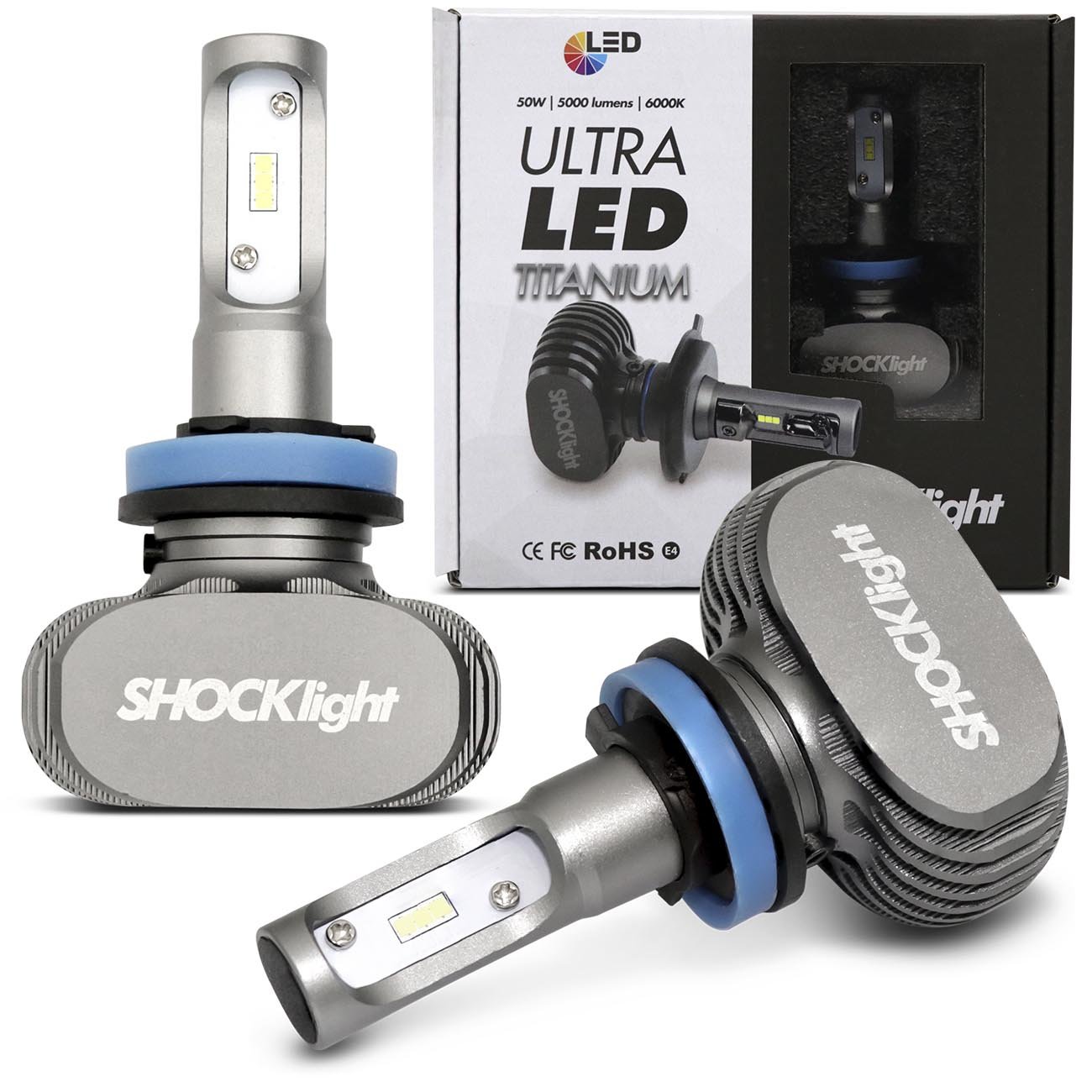 Par Lâmpadas Ultra LED H11 6000K 12V 50W 10000LM Efeito Xênon Aplicação ... Par Lâmpadas Ultra LED H11 6000K 12V 50W 10000LM Efeito Xênon Aplicação ...