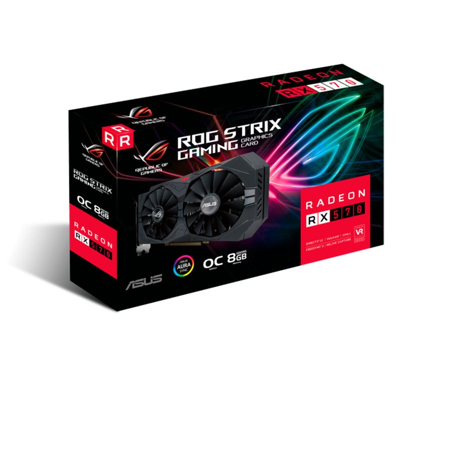 Placa de Vídeo Asus ROG Strix Radeon RX570 OC 8GB, DDR5, 256 Bits - ROG ...