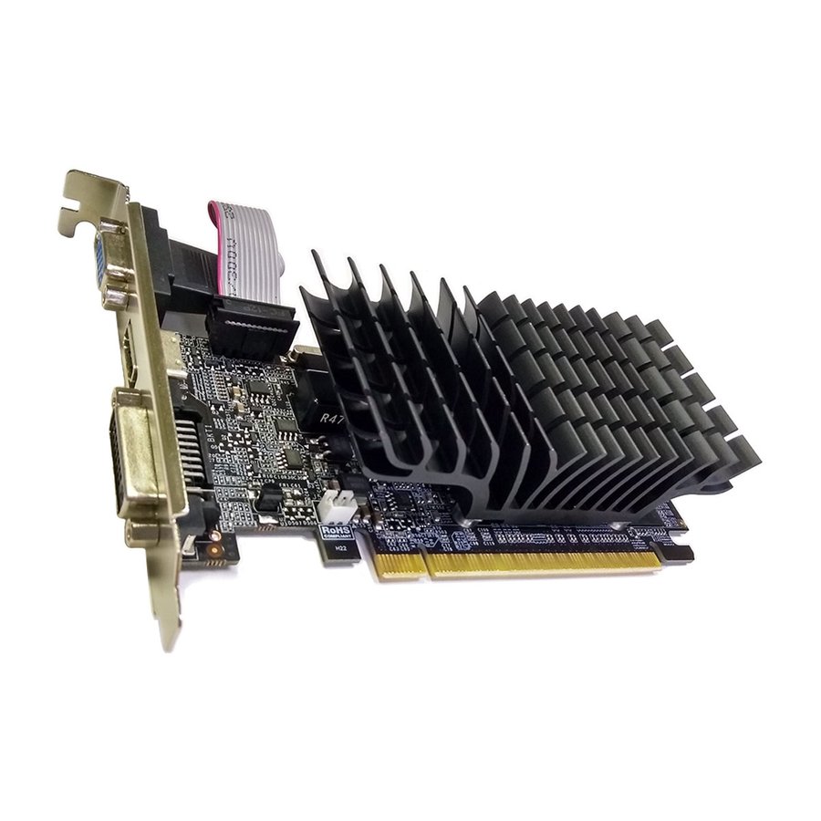 Placa de Vídeo AFOX GeForce 210, 1GB, DDR3, 64 Bits, Low Profile, HDMI/DVI/VGA - AF210-1024D3L5-V2