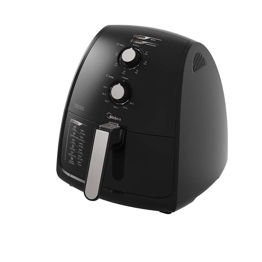 Fritadeira Elétrica Airfryer Midea 4L Preta Fritadeira Elétrica Airfryer Midea 4L Preta
