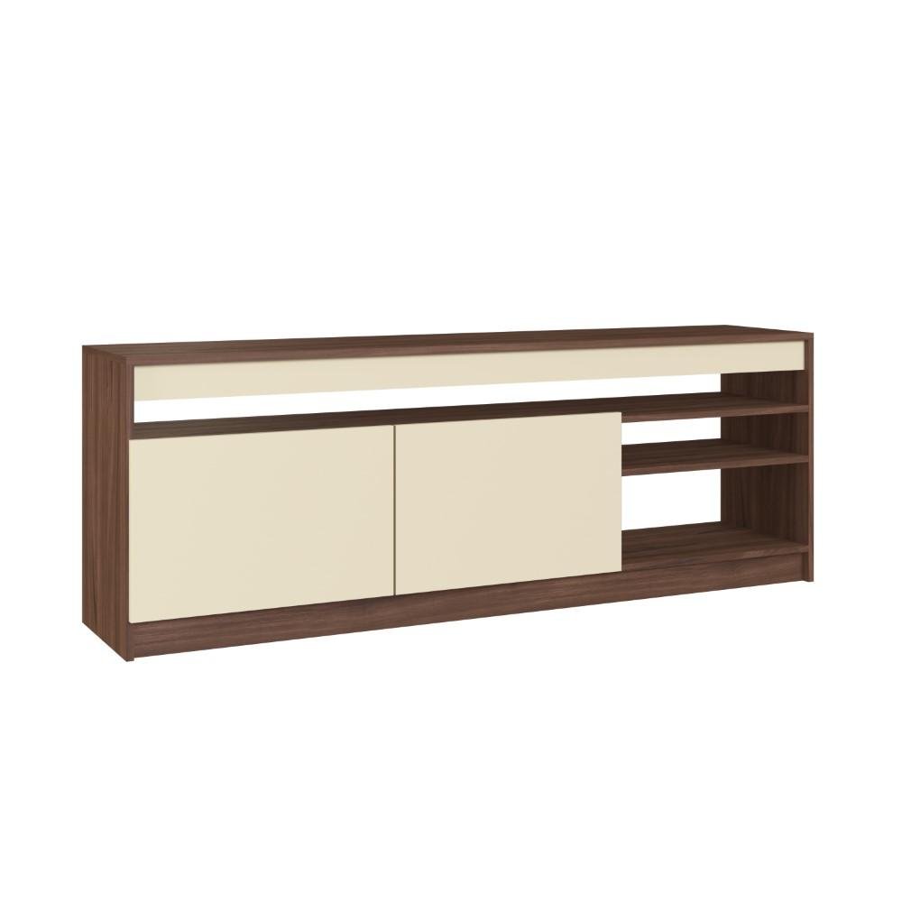 Rack RA02 Para TV até 60 Pol. 2 Portas CRM Off white/Madeirado