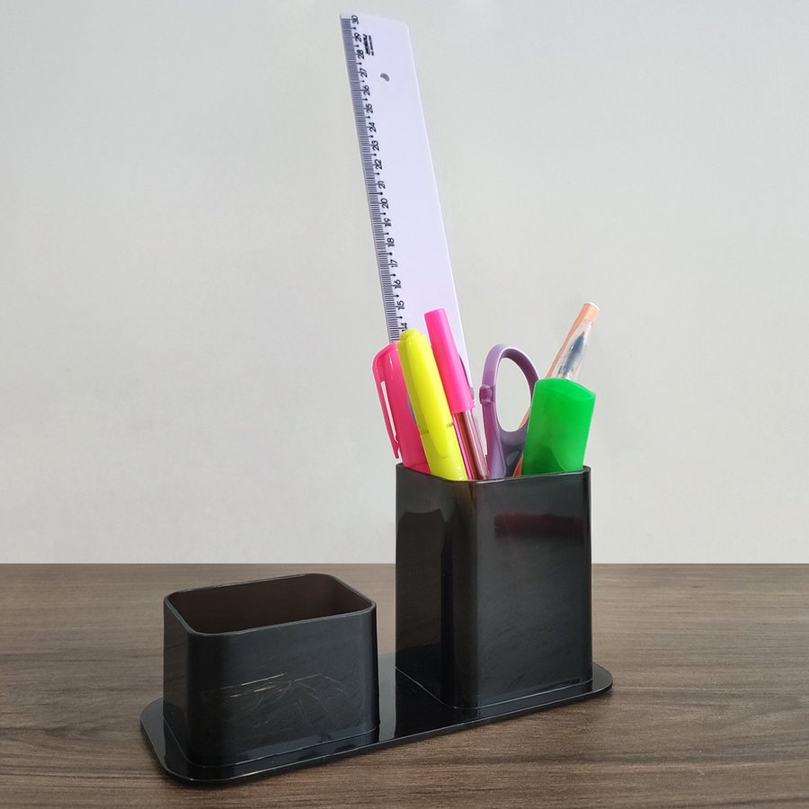 Porta Caneta E Clips Dellocolor Porta Objetos Organizador De Mesa ...