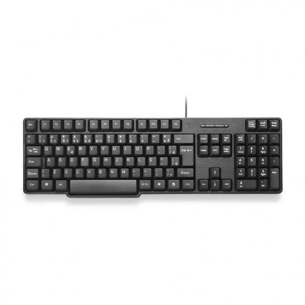 Teclado Básico Slim Preto Usb Sem Marca TC204