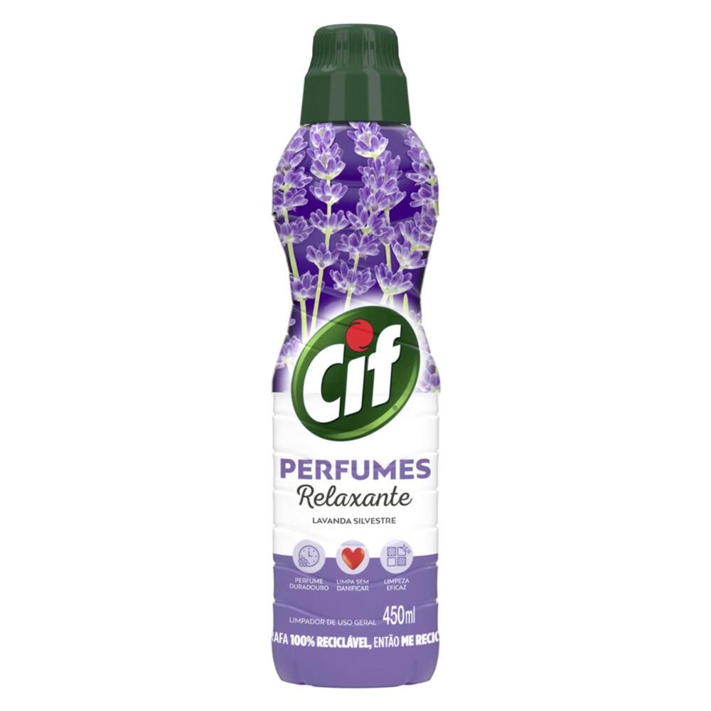 Limpador de Pisos Uso Geral Cif Perfumes Relaxante 450ml