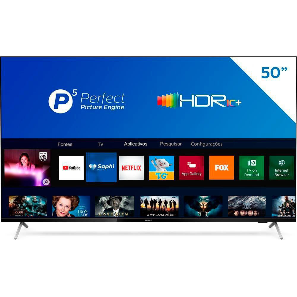 Smart TV Philips 50 Polegadas 4K LED Ultra HD 50PUG7625/78