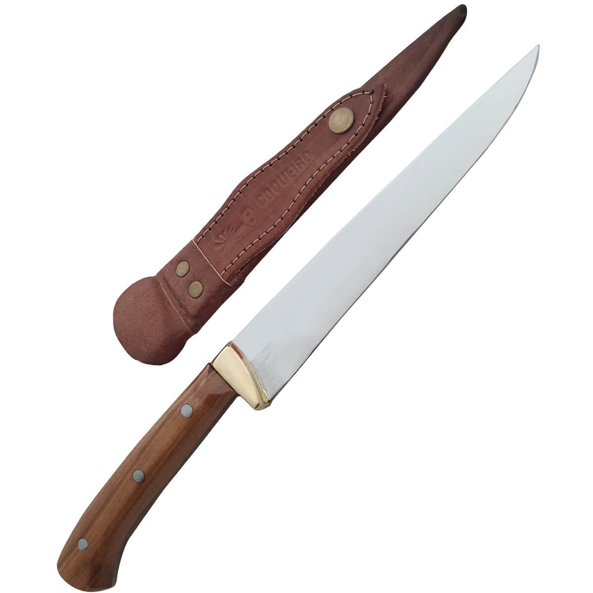 Faca Coqueiro Estreita Artesanal 3mm Full Tang 8 Aço Carbono Carne ...