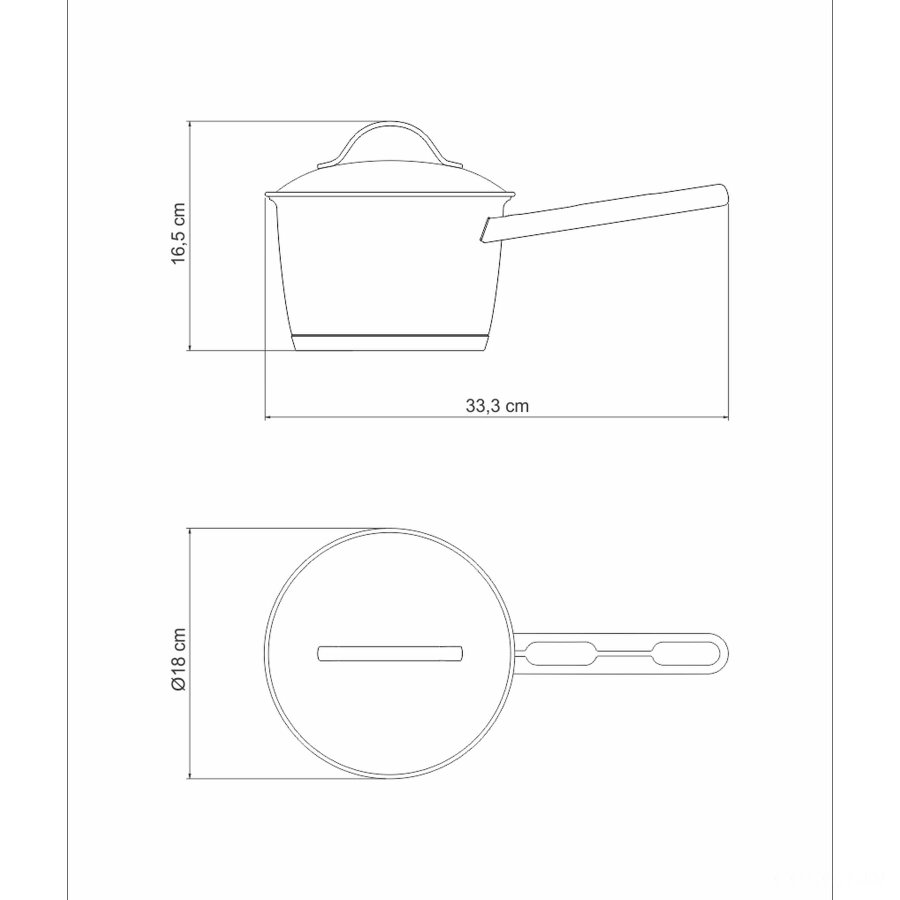 Caldeirão Tramontina Allegra em Aço Inox com Fundo Triplo 16 cm 2,1 L
