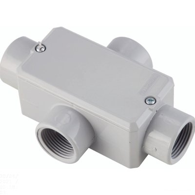 Condulete fixo ovalado 3/4" tipo "LR" - com tampa / rosca BSP / com pintura