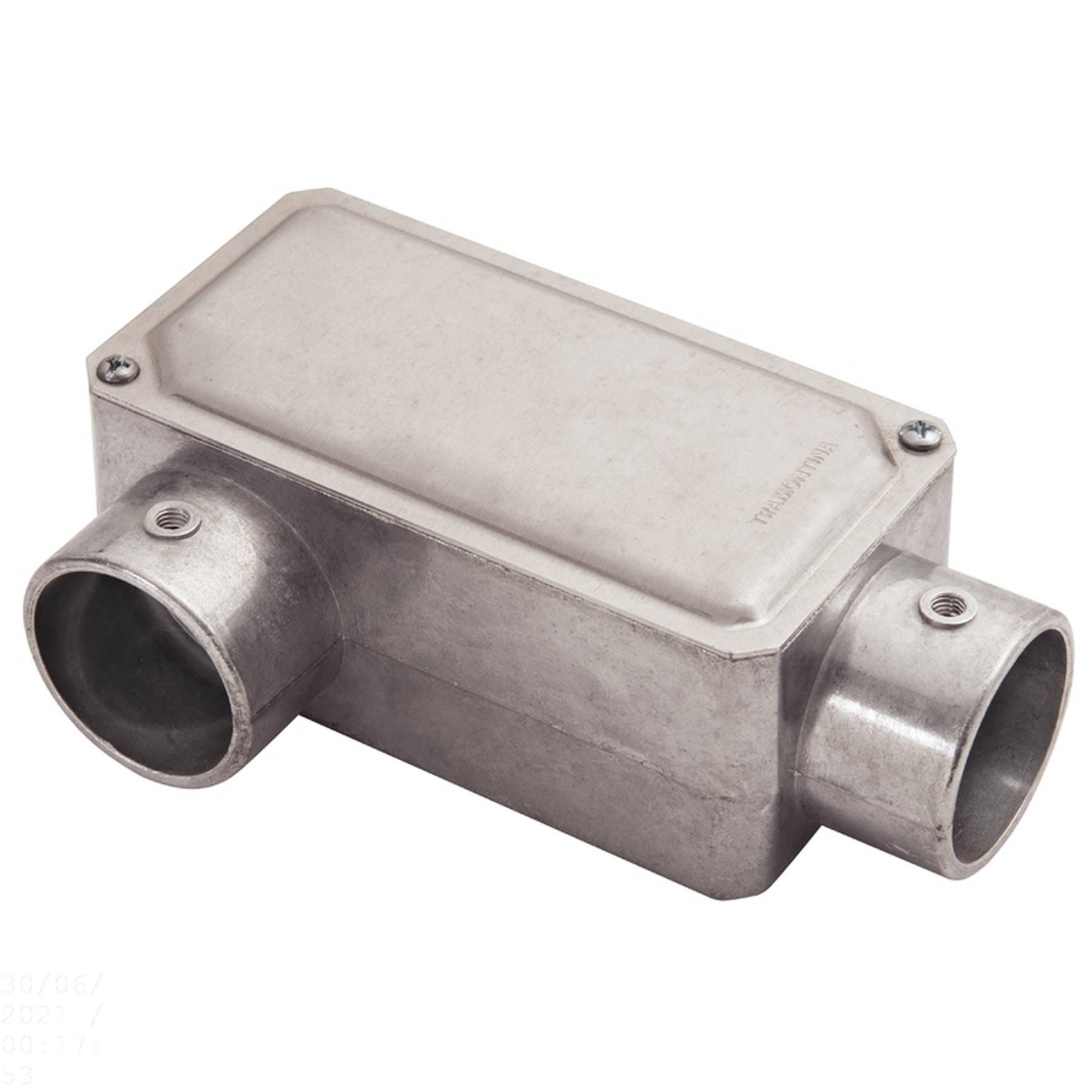 Condulete fixo 1" tipo "LR" - com tampa / sem rosca / sem pintura