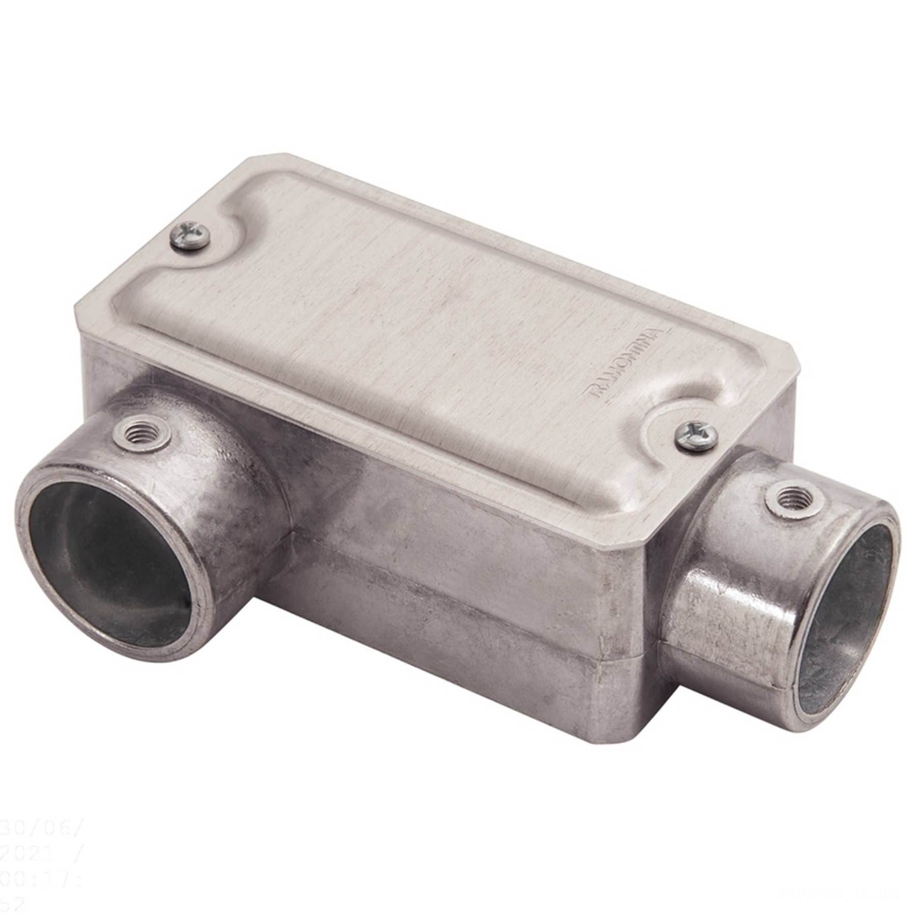 Condulete fixo 3/4" tipo "LR" - com tampa / sem rosca / sem pintura