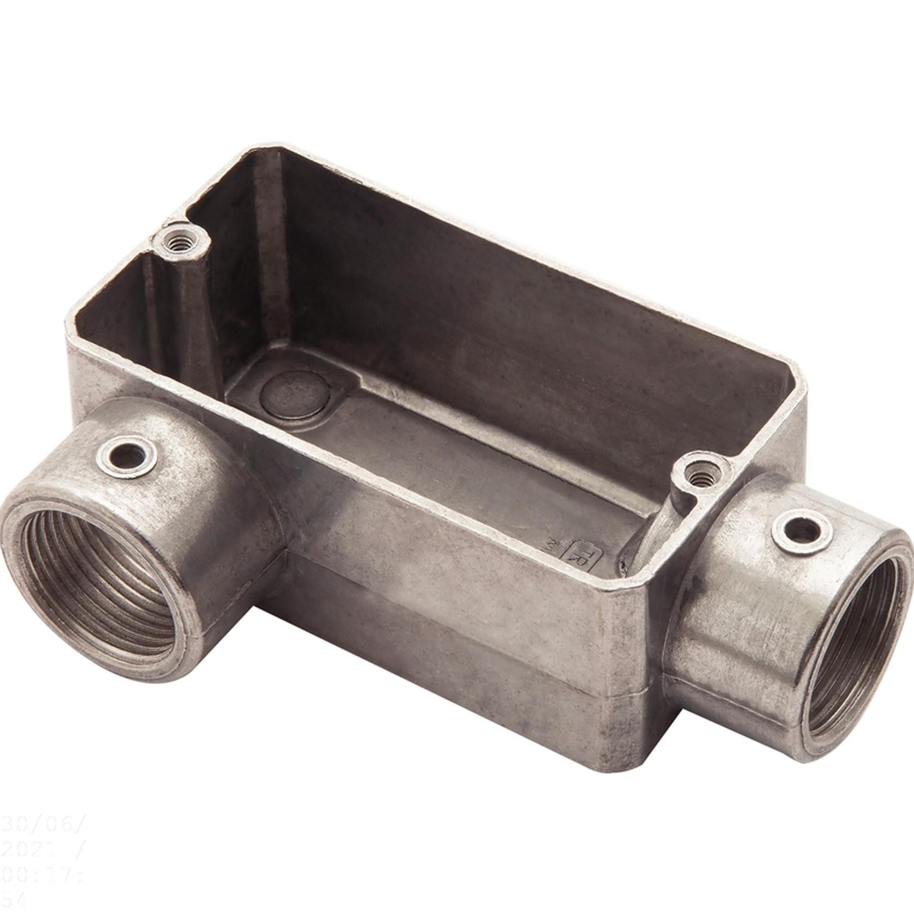 Condulete fixo 1/2" tipo "LR" - sem tampa / rosca BSP / sem pintura