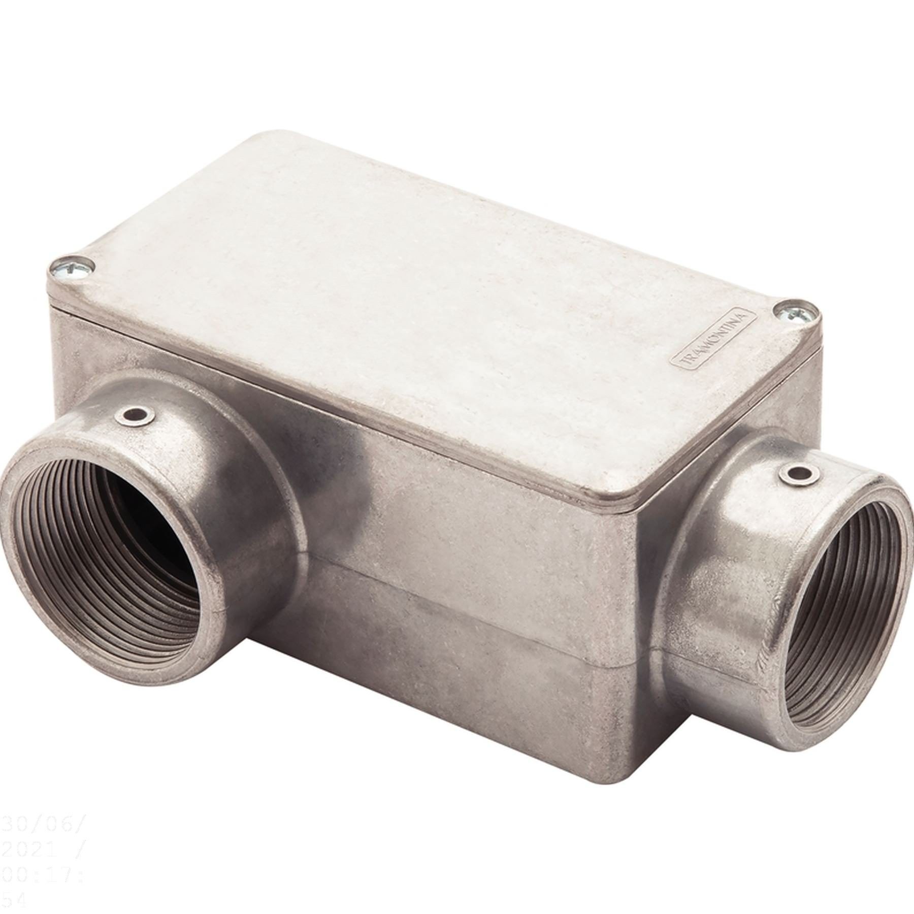 Condulete fixo 1.1/4" tipo "LR" - com tampa / rosca BSP / sem pintura