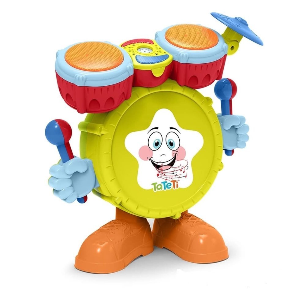 Bateria Infantil Com Som e Luz - Baby Batera - Tateti