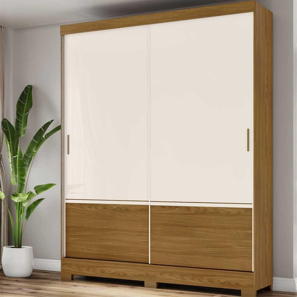 Guarda-Roupa 2 Portas de Correr 2 Gavetas Viena Multimóveis CR4028 ...