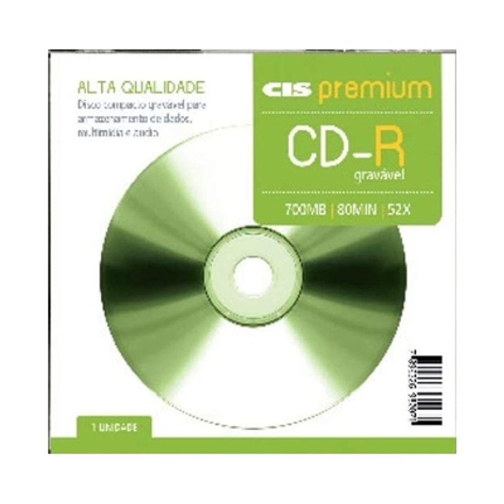 Mídia Cd Gravável 700mb 80min Cd-r Cis