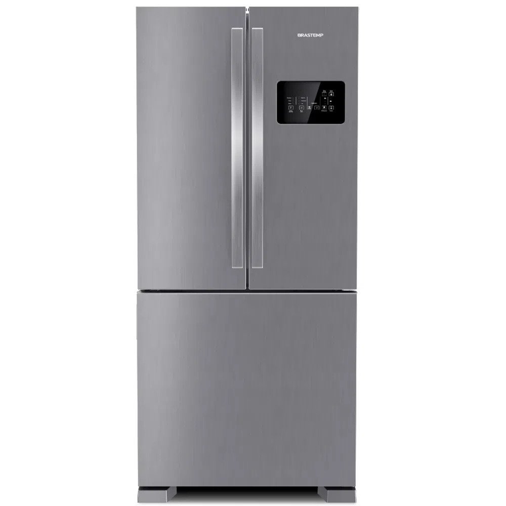 Geladeira Brastemp BRO85AK Frost Free French Door 554 litros em Inox 110 V - BRO85AKANA