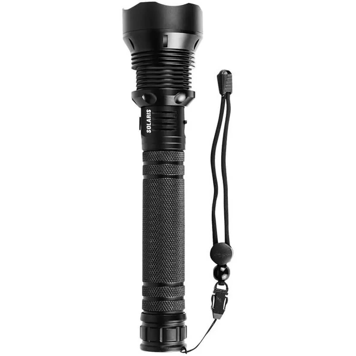 Lanterna Tática de Longo Alcance Solaris Resistente à Água com Bateria ...